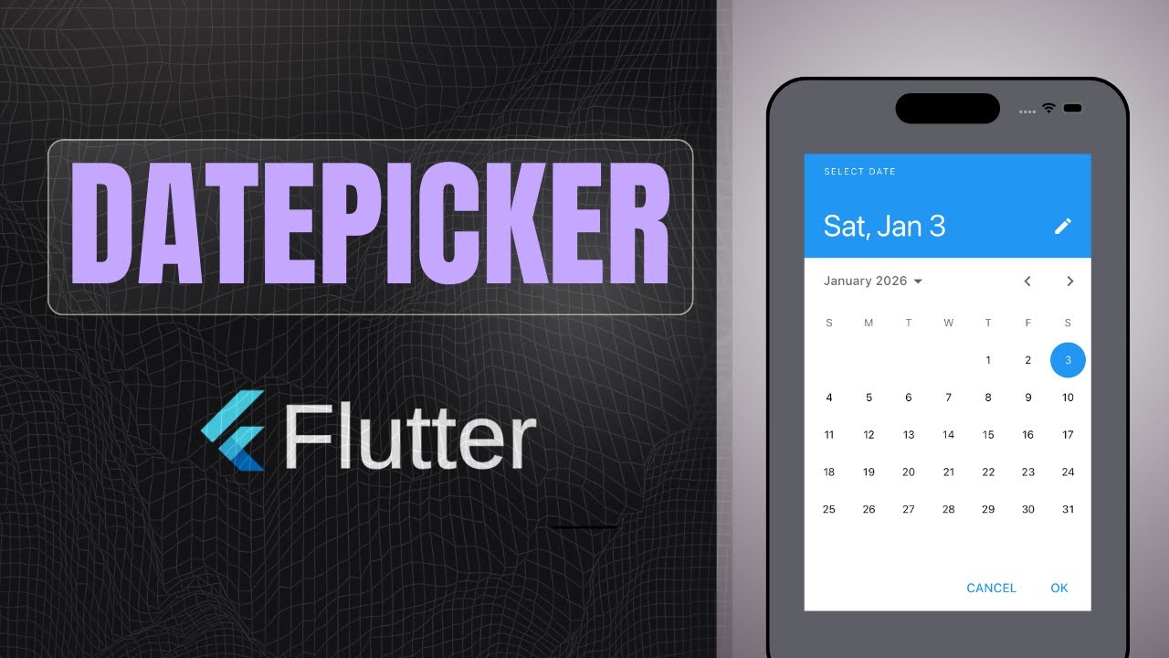 DatePicker widget | Flutter
