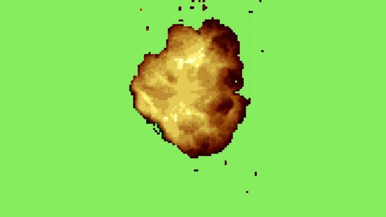 Explosion \ blast gif with green screen