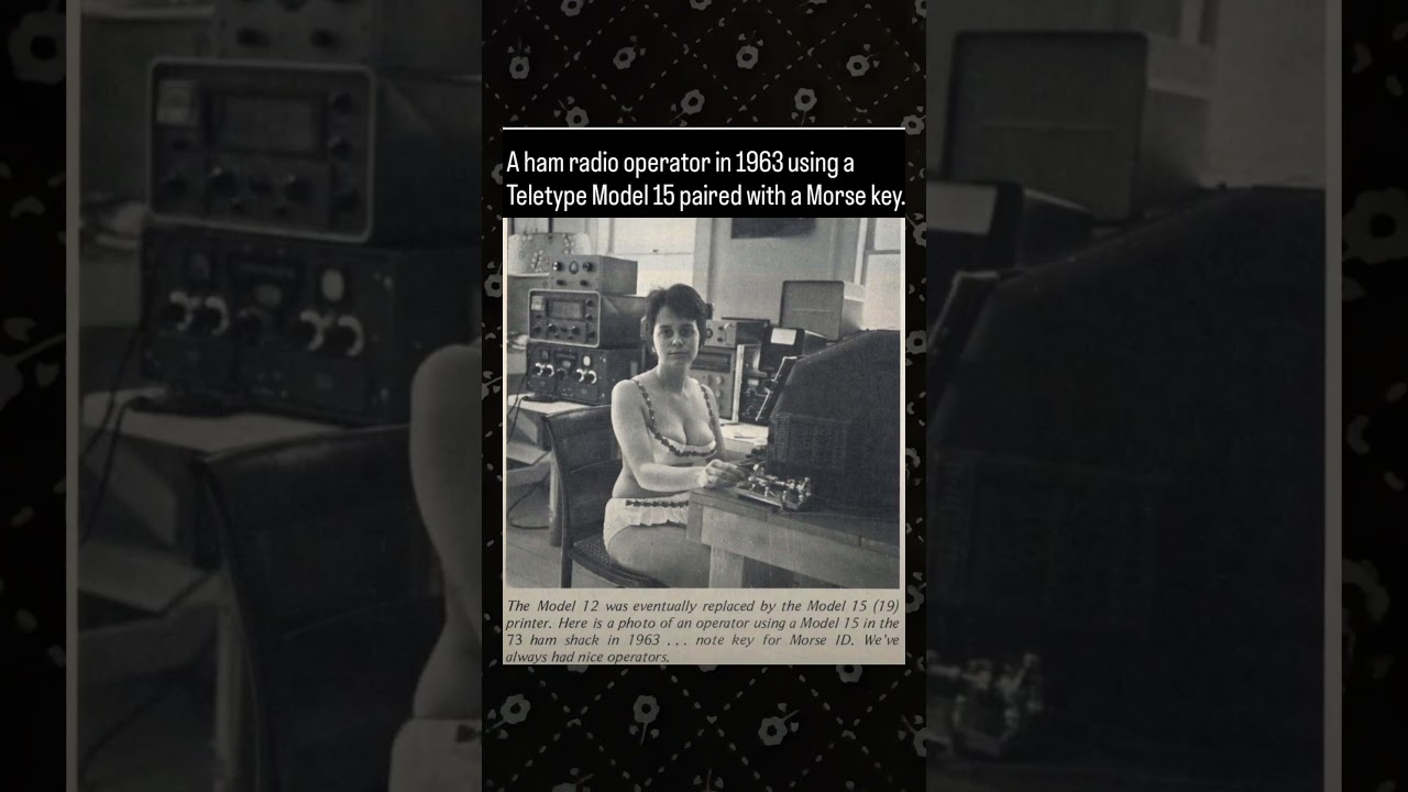 RTTY in the Shack: A Teletype Model 15 and Morse Key Setup (1963)