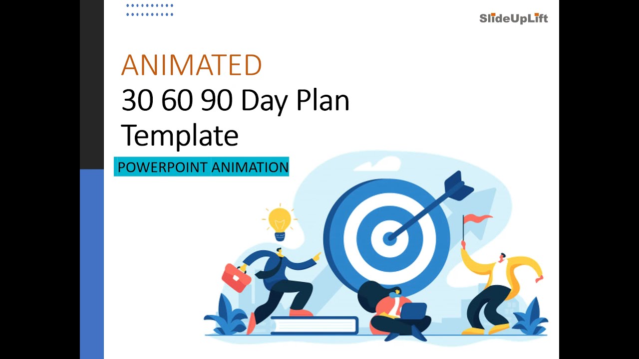 30 60 90 Day Plan Template For Perfect Goal Setting And Productivity | Animated PowerPoint Template