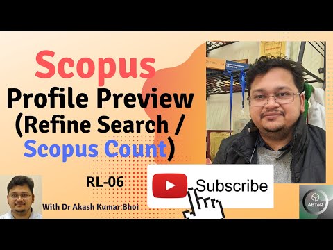 Scopus Profile Preview | Export Refine | eSupport for Research | 2022 | Dr. Akash Bhoi