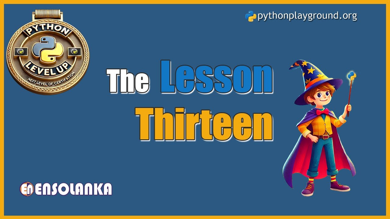 Python LevelUp Study Pack — Lesson 13: Code Example Demo | PythonPlayground.org | .club
