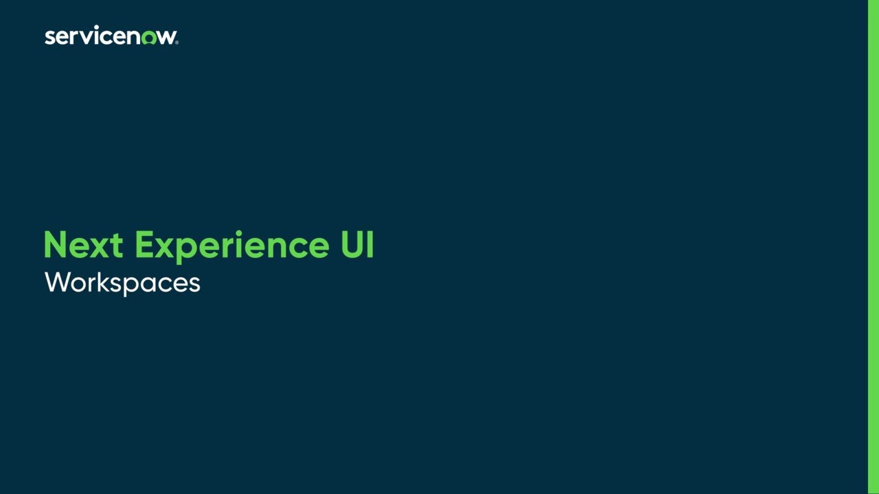 Next Experience UI | Workspaces