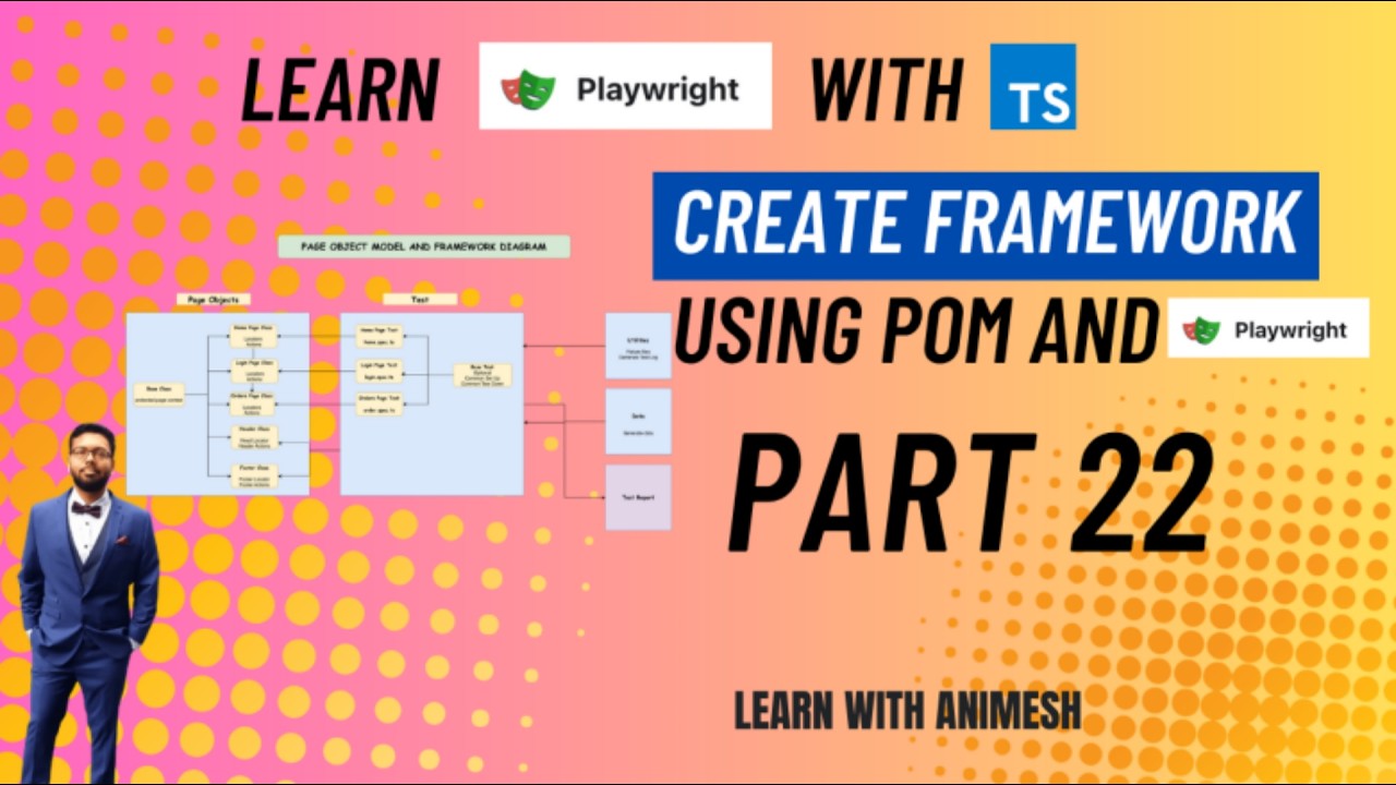 Create Test Automation Framework using Playwright| Learn Playwright using TypeScript  | Part 22