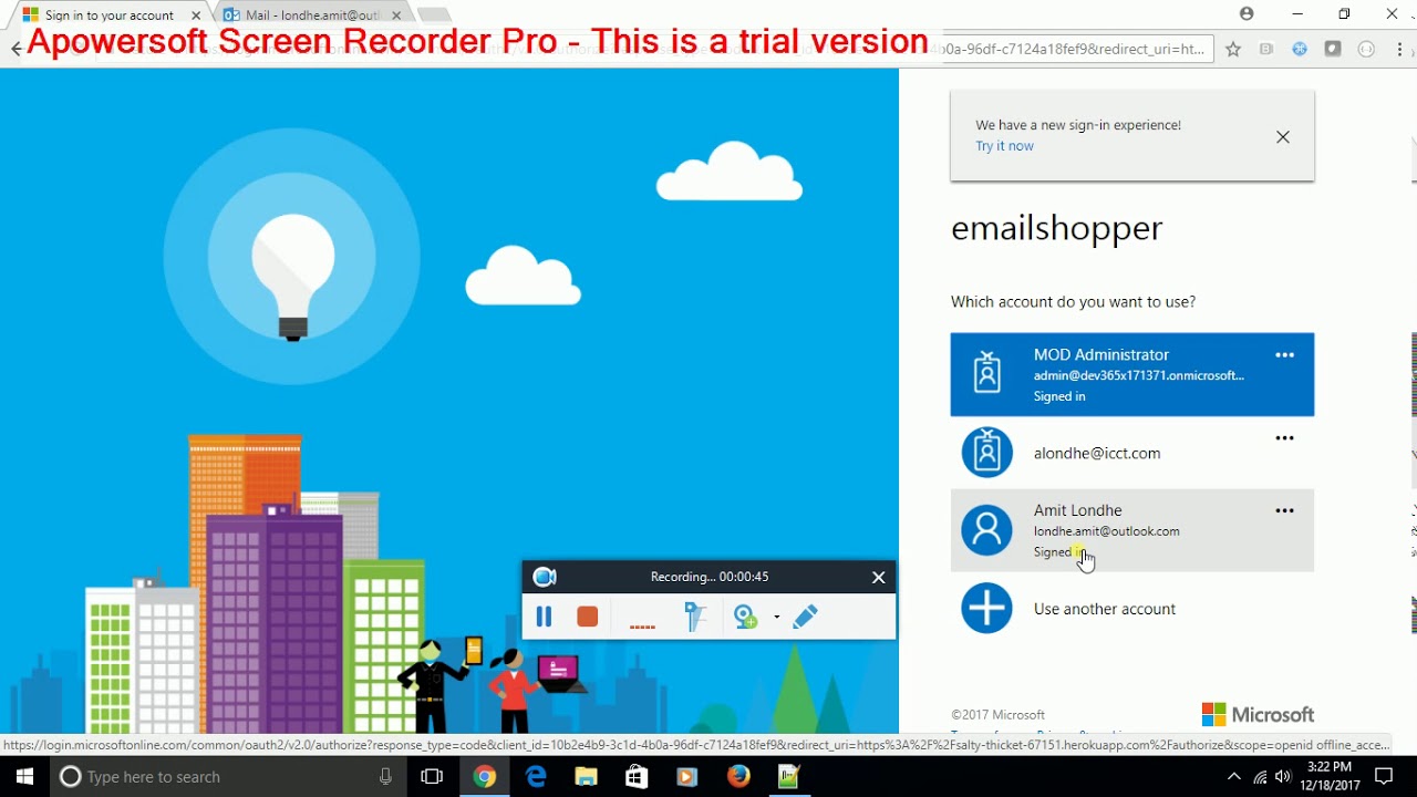 EmailShopper-Devpost-Office365Hackathon