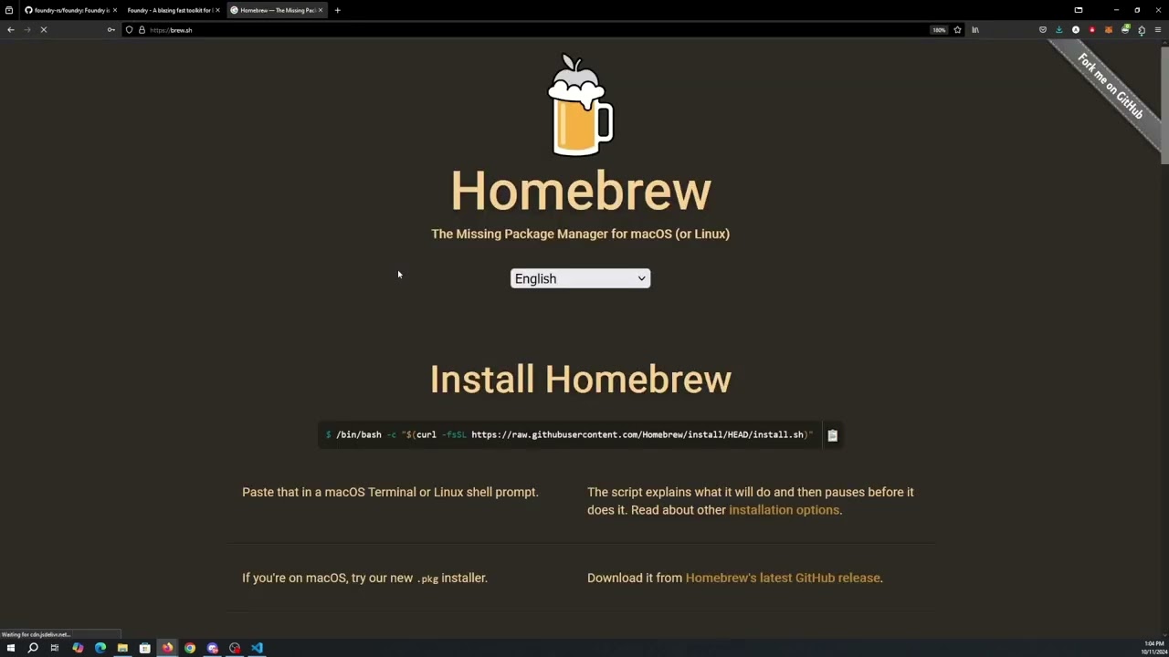 Installing VSCode + Foundry
