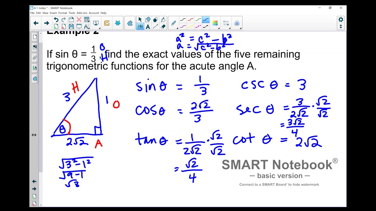 Precalc 4-1 Notes