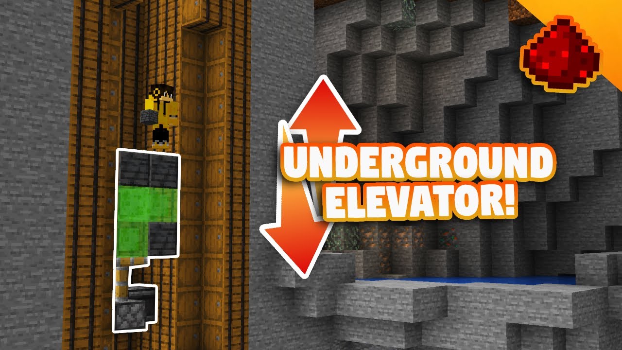 (OUTDATED - See Desc) How To Make A FLUSH 2x2 Underground Elevator! (JAVA 1.19+)