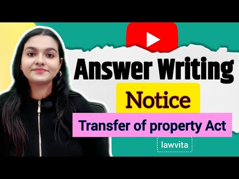 Section 3 TPA: What is Notice Video Lecture - Crash Course for Judiciary Exams