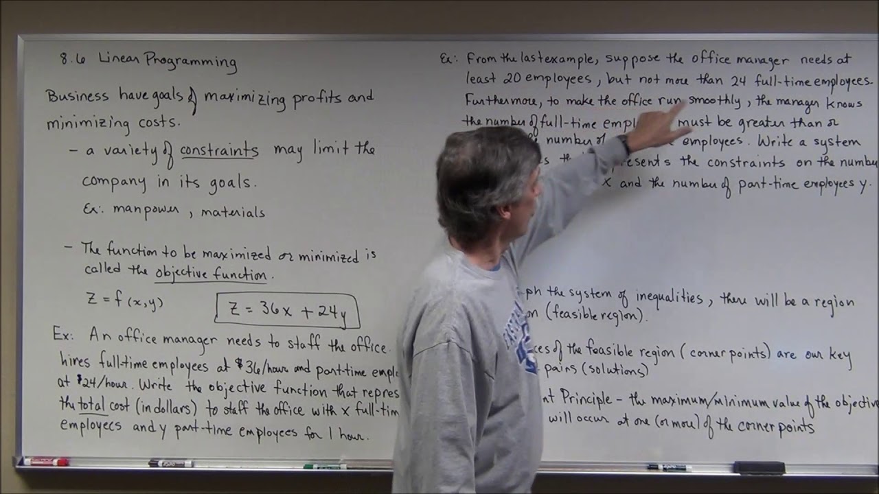 8 6  Linear Programming 1