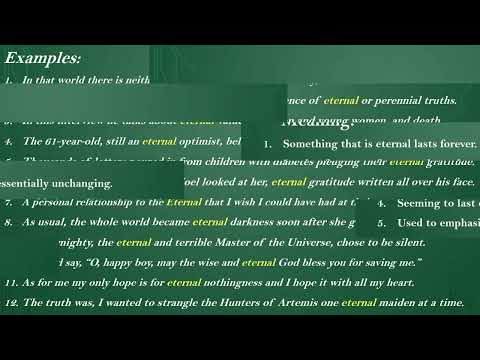 Eternal Meaning with Examples