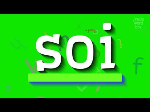 SOI - HOW TO PRONOUNCE SOI?
