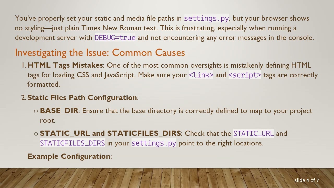 Fixing Django Static Files Not Loading: Tips and Insights