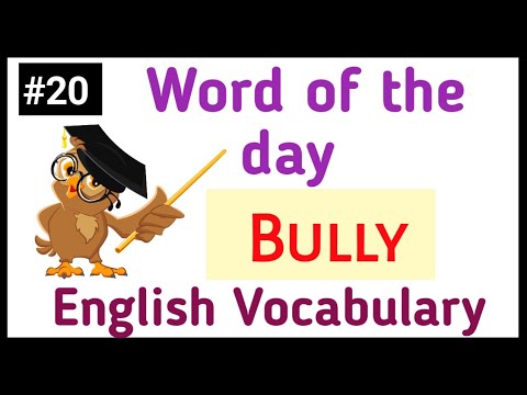 Bully Meaning in Hindi & English|| Word of the day -Bully  || Daily English Vocabulary #shorts