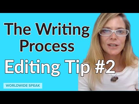 The Writing Process | Editing Tip 2 | Writer Better in English |