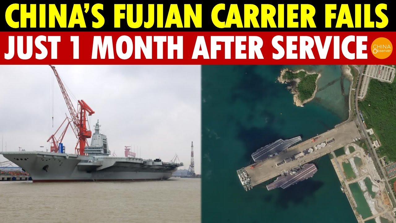 China’s Fujian Aircraft Carrier Breaks Down Just Over a Month After ...