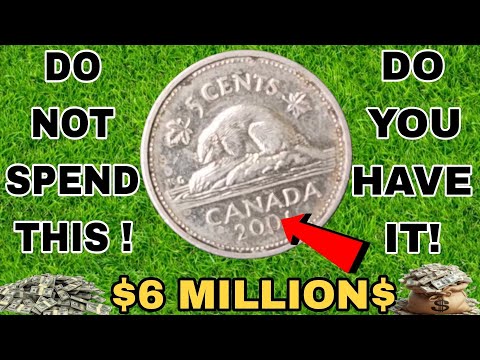 Title Tag:5 Cents Canada 2001 Nickel Coin – Beaver Design – Canadian Five Cent Coin