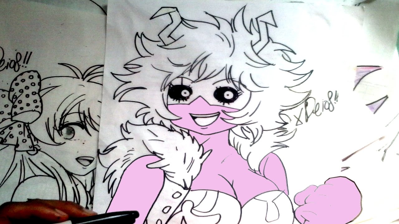 Miracomo dibuje a MINA ASHIDO DE BOKU NO HERO XDEIOS