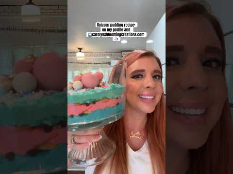 Unicorn Pudding Recipe Reveal #reveal