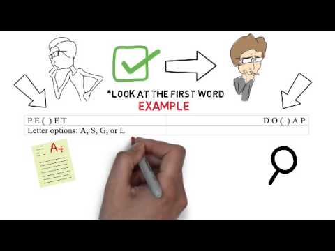 11 Plus Revision - (Type A) Insert a Letter Questions