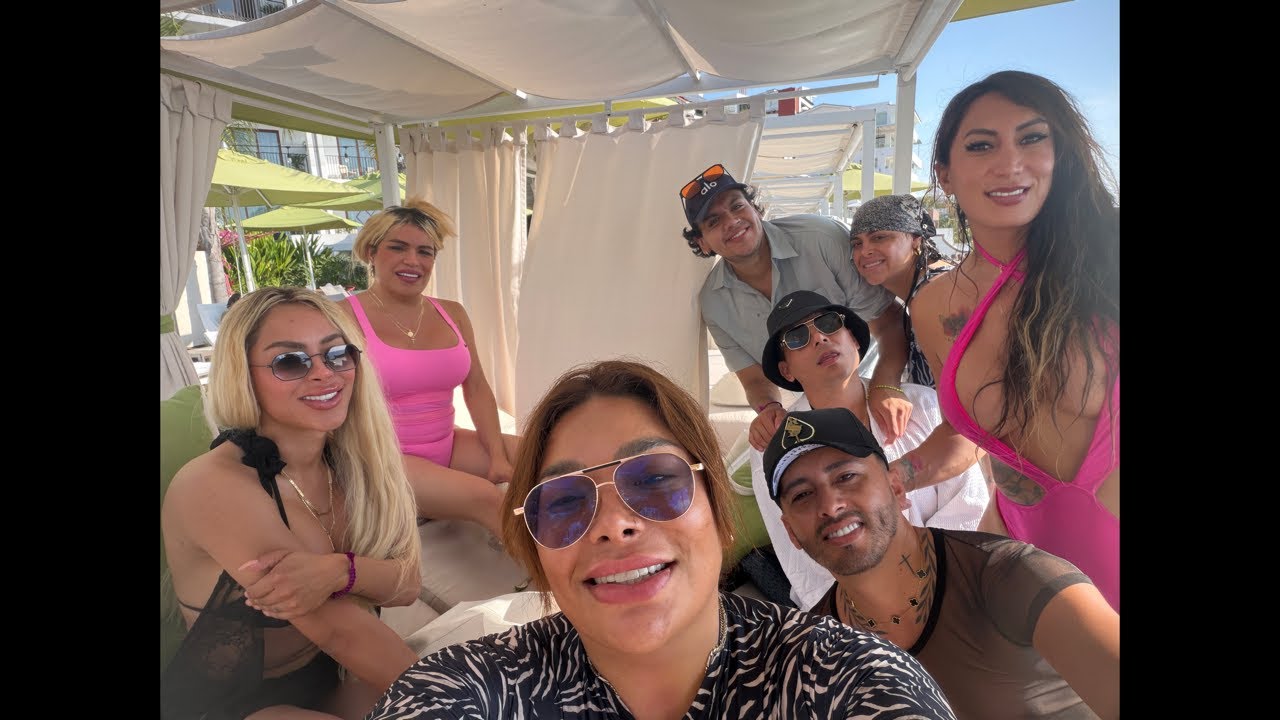 At the pool with my friends