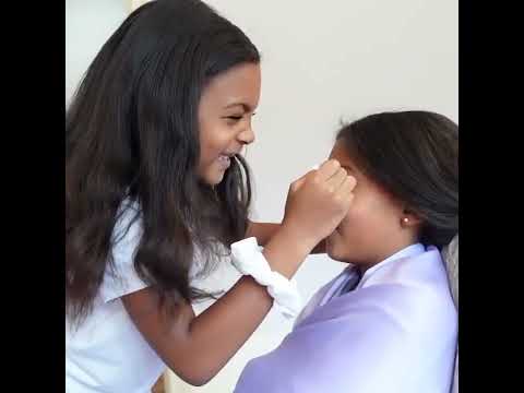 We have a make-up artist in the family.