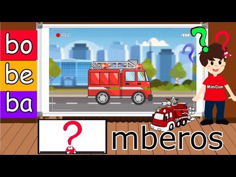 A practicar la lectura! Aprende a leer con MiniDon! Sílabas para niños. Video Educativo