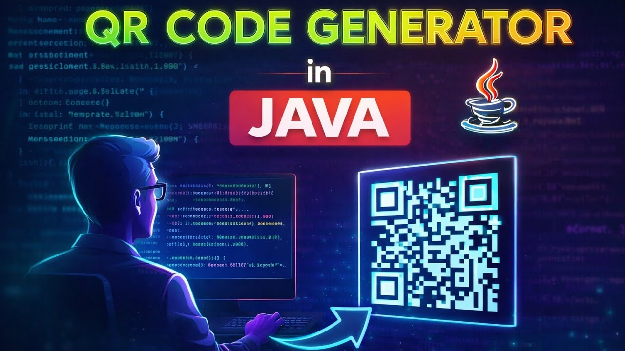 Create QR Code in Java | Java QR Code Generator Tutorial