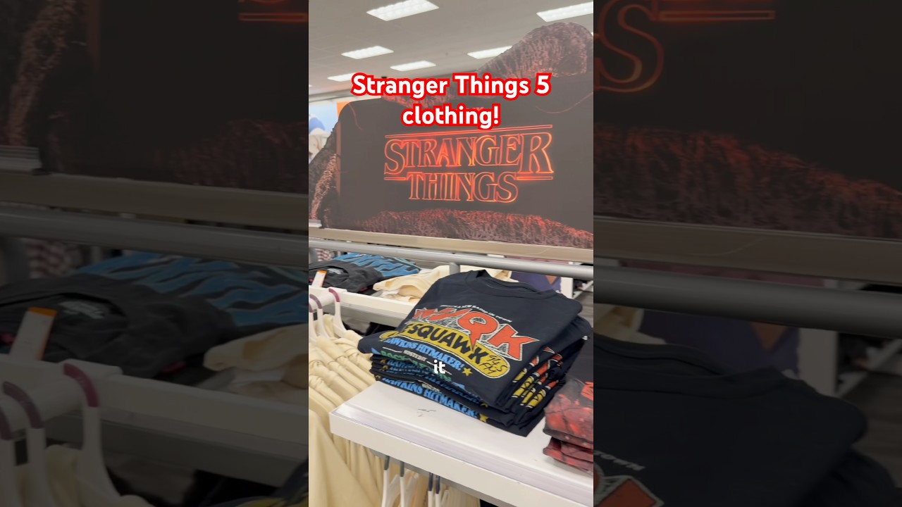 Target has Stranger Things 5 clothing! #strangerthings #target #merch #shopping