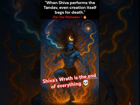 Shiva ka Tandav - A Cosmic dance of destruction 🤯#shorts