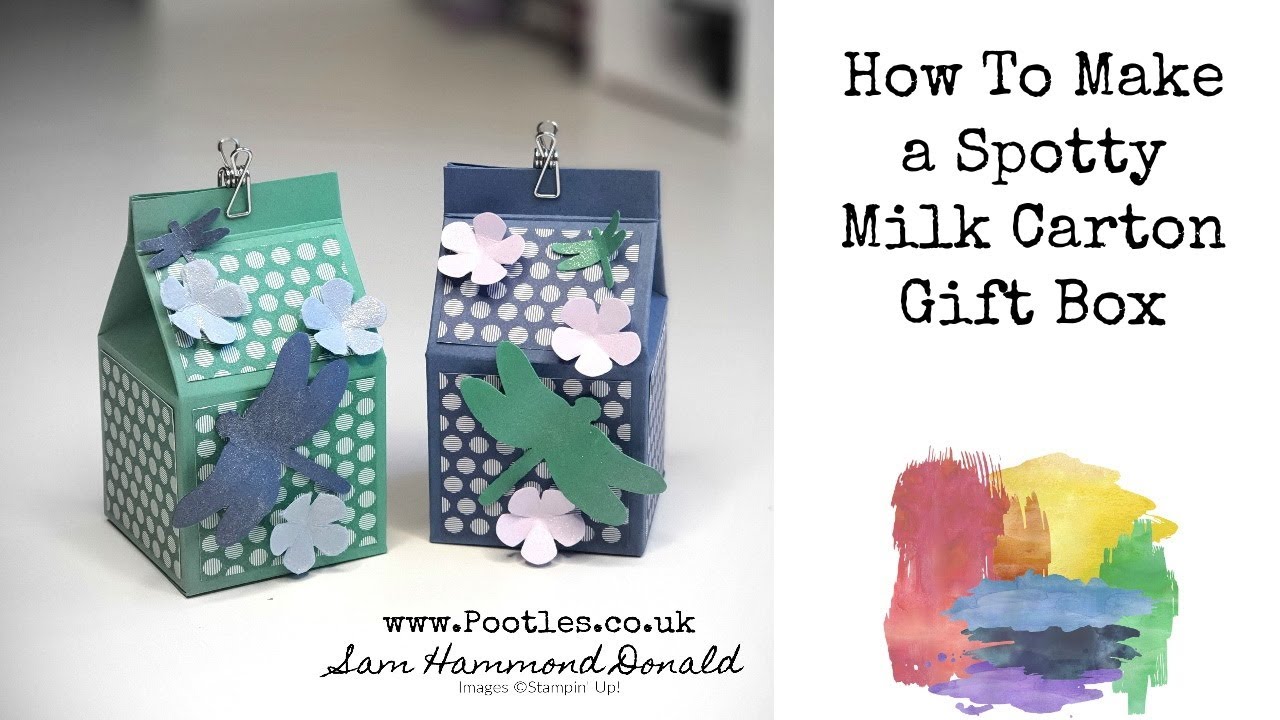 **HOW TO** Make a Spotty Milk Carton Gift Box