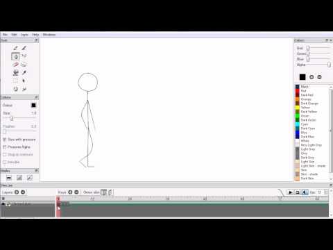Pencil Beginners Tutorial Making a Simple Walk Cycle Animation Four Frames - الورشه