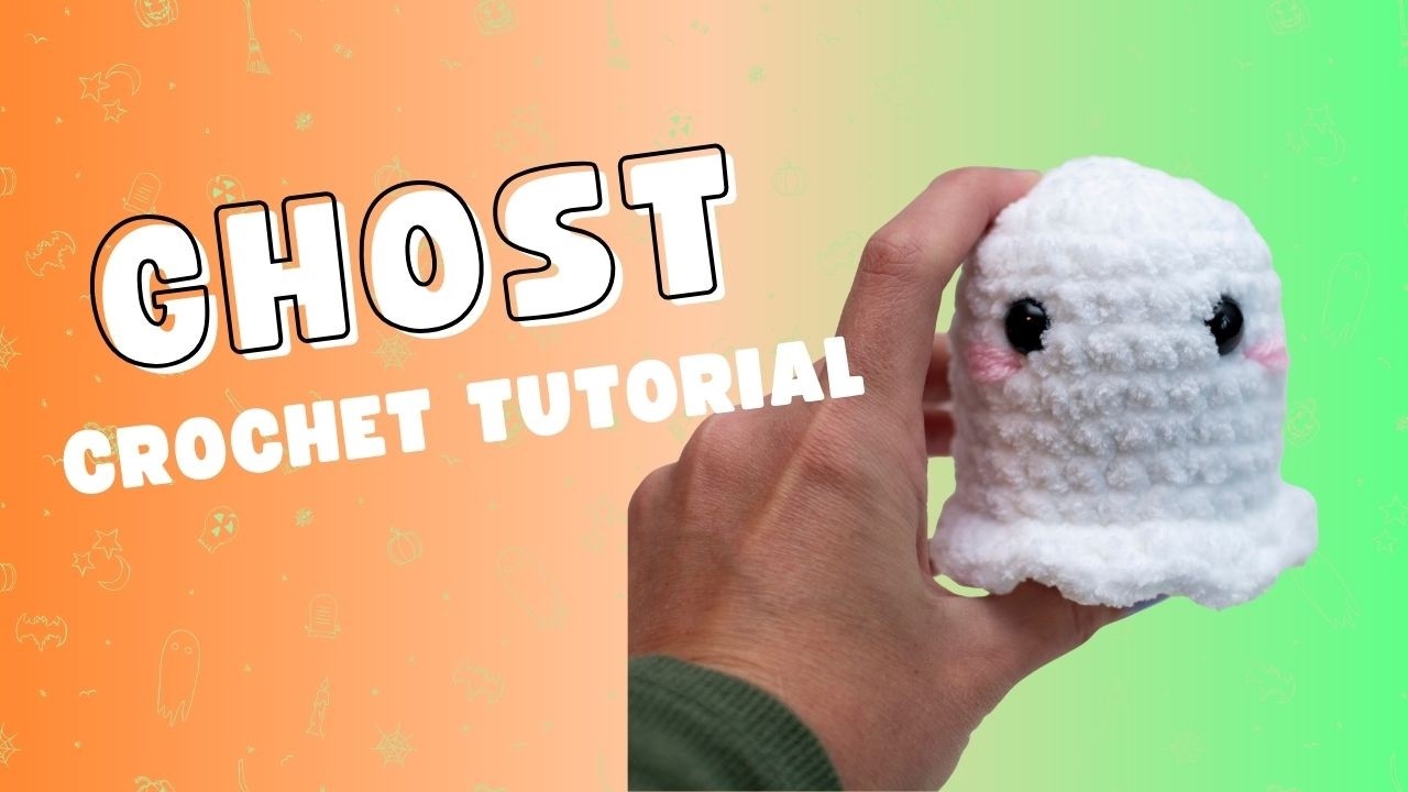 How to Crochet a Ghost Amigurumi (Easy & Quick) | Cute Halloween Crochet Pattern