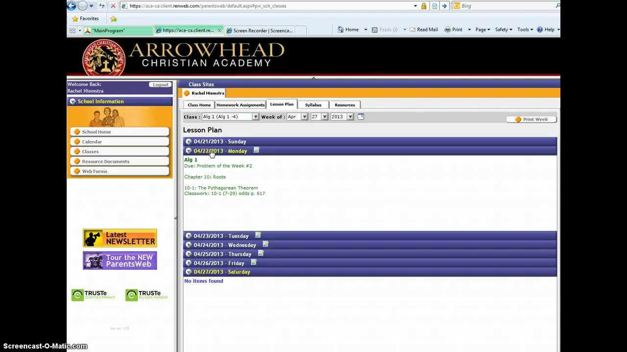 How To Use Renweb Tutorial