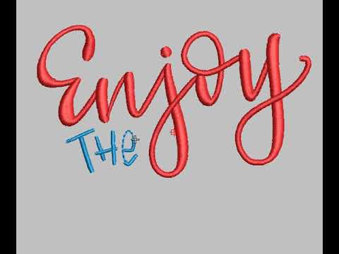 Enjoy The Little Things EMBROIDERY