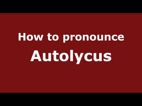 How to Pronounce Autolycus - PronounceNames.com