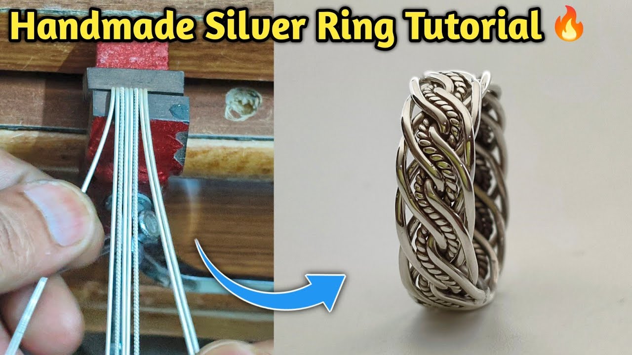 How to Make a Braided Silver Ring | Handmade Jewelry | Gold Smith Luke
