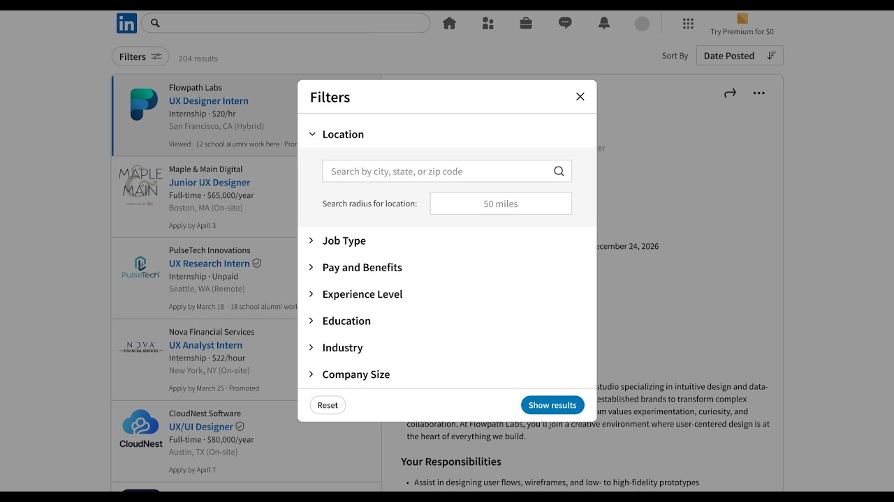 LinkedIn Redesign Prototype