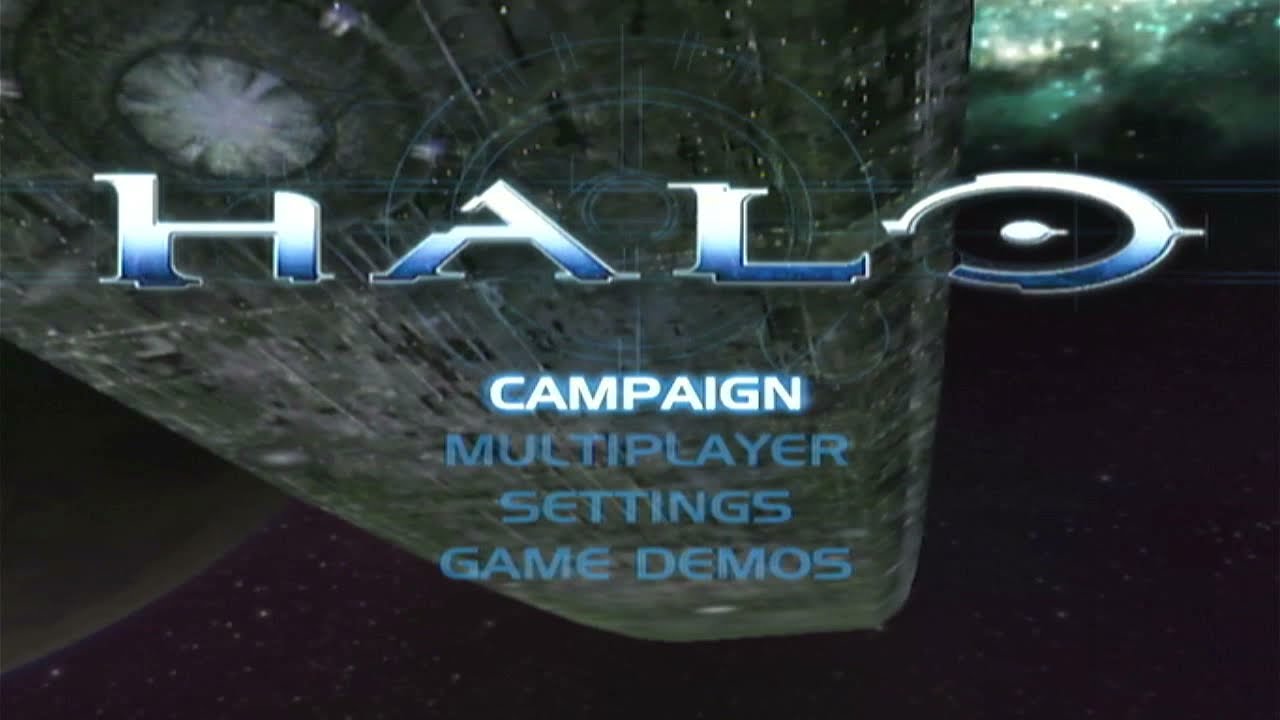 Halo: Combat Evolved title screen intro (Xbox 2001)