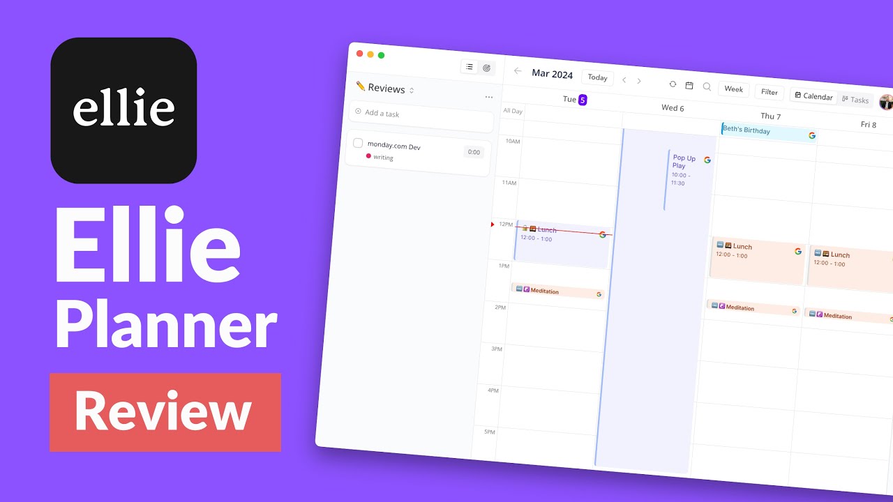 Ellie Planner Review (2024): Lightweight Sunsama Alternative