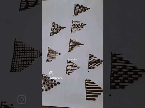 Henna pyramid design #hennatutorial #hennatutorial #hennaforbegginers #hennaarabicdesign #henna