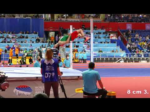Edgar Rivera (MEX) 224 cm SB 7. Place High Jump Men Final World Indoor Championships Belgrade 2022