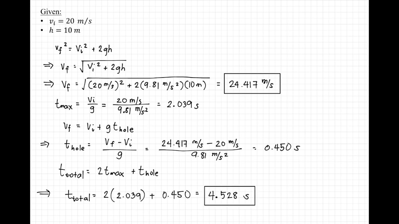 A rock is tossed straight up with a speed of 20 m/s. When it | Quizlet