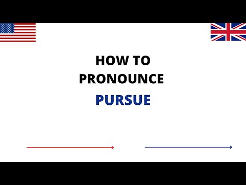 How To Pronounce PURSUE Correctly In English | PURSUE Pronunciation | How To Say PURSUE