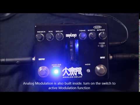 Delay and Tap Modulated Stomp box Analog Delay Guitar Pedal | Reverb