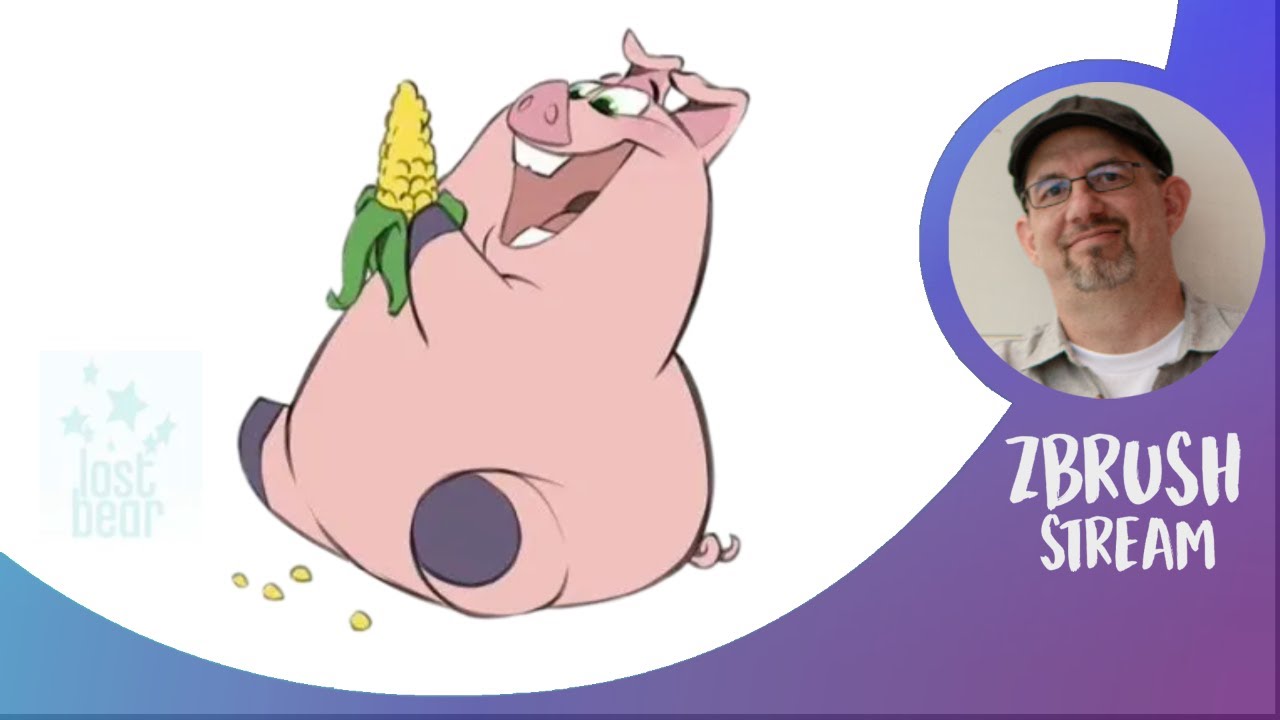 Corn Eat’n Pig - Stylized ZBrush Sculpt Part 1 | Shane Olson
