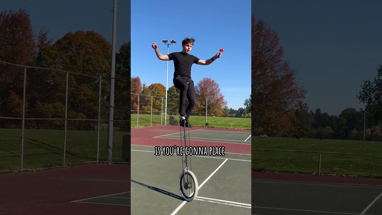 How to get off a 7 foot unicycle