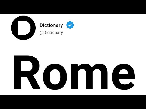 Rome Meaning In English