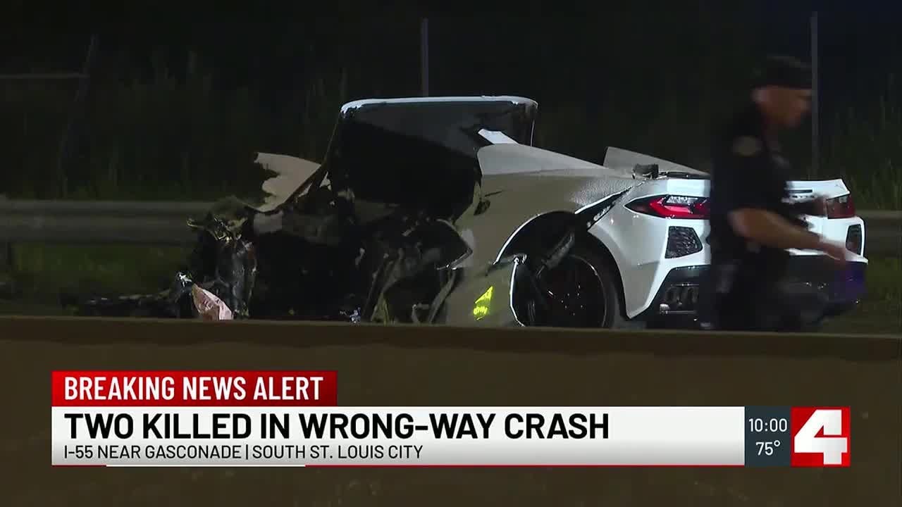 2 dead in fatal wrong-way crash on I-55 in South City