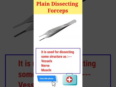 Dissecting forcep uses | Plain dissecting forceps uses | surgical instruments name and picture |